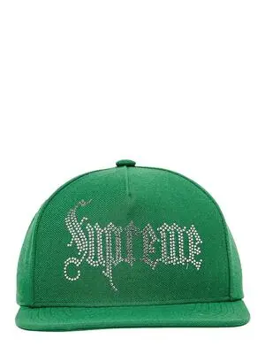 Supreme Rhinestone 5-panel Hat - Green