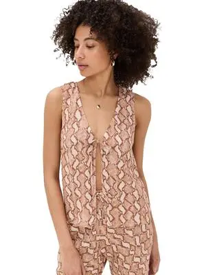 Minkpink Koa Tie Top - Snake