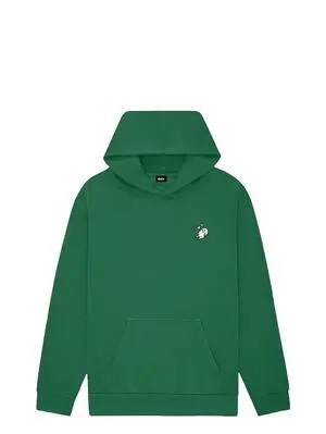 DALIX Heartly Ghost Relaxed Fit Fleece Hoodie - Green