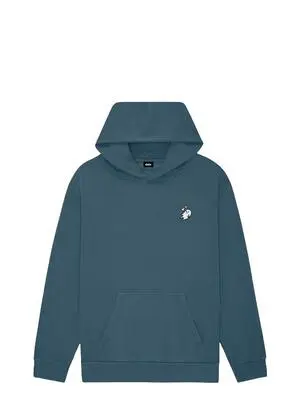 DALIX Heartly Ghost Relaxed Fit Fleece Hoodie - Midnight Blue