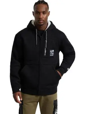 ECKO UNLTD. Printed Zip Hoodie - Black
