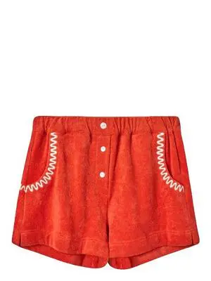 TOMBOLO Shellphone Mini Shorts - Red