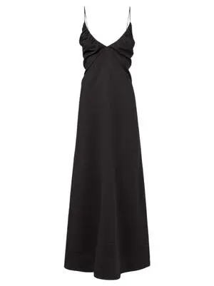 RÓHE Silk-blend Maxi Dress - Black