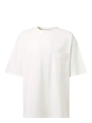 LEMAIRE Boxy Cotton And Linen T-shirt - White