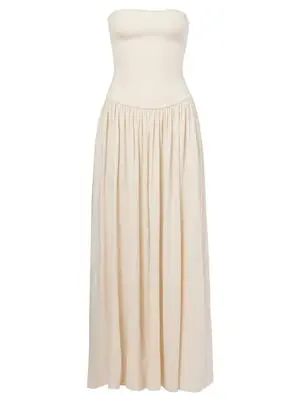 AYA MUSE Dia Strapless Maxi Dress - White
