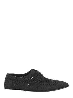 Dolce & Gabbana Woven Derby Shoes - Black