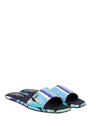 Emilio Pucci Iride Twill Thong Sandals Multicoloured