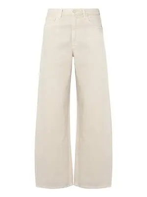 AGOLDE Low Curve Mid-rise Barrel-leg Jeans - Beige