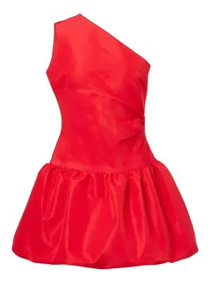 Patou Asymmetric Balloon Minidress - Red
