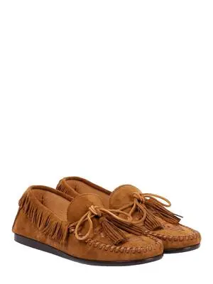 Isabel Marant Fitza Fringed Loafers - Brown