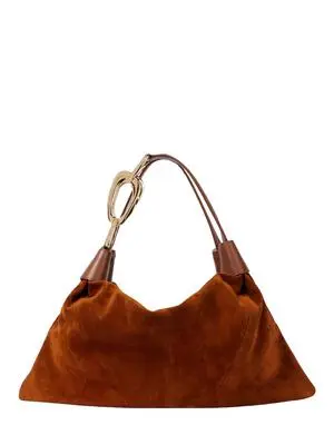 Zimmermann Trampoline Small Suede Shoulder Bag - Brown