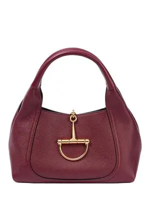 Gucci Softbit Medium Leather Shoulder Bag - Burgundy