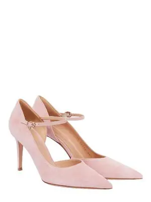 GIANVITO ROSSI Suede Pumps - Pink