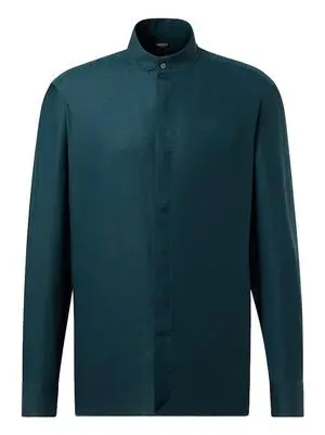 Zegna Linen Shirt - Turquoise