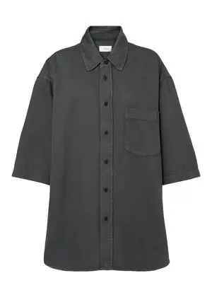 LEMAIRE Oversized Denim Shirt - Grey