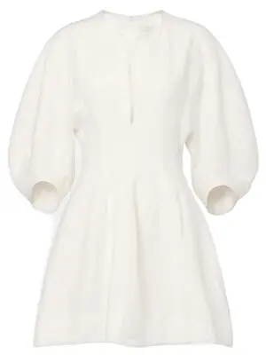 Faithfull The Brand Soleil Linen Minidress - White