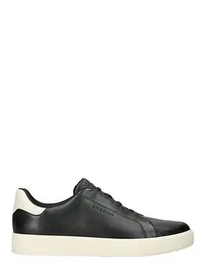 Cole Haan Grandpro Luxe Leather Low-top Trainers - Blk/white