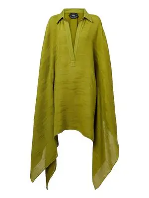 TALLER MARMO Guadalupe Pleated Kaftan - Green