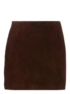 BLAZÉ MILANO Coci Suede Miniskirt - Brown