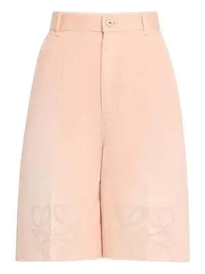 Loewe Anagram Knee Bermuda Shorts - Light Pink
