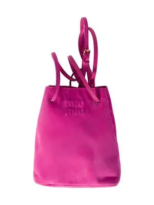 Miu Miu Miu Miu Suede Pouch Fuchsia