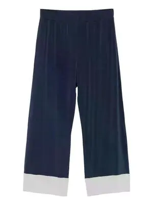 LE TRICOT PERUGIA Two-tone Trousers - Blue