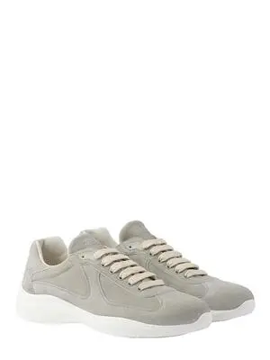Prada America's Cup Suede Sneakers - Grey