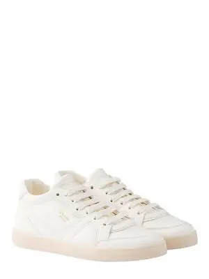 Prada Nappa Leather Sneakers - Neutral