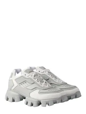 Prada Cloudbust Thunder Knit Fabric Sneakers - White