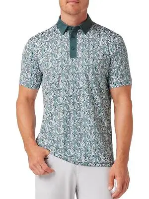 Mizzen+main Versa Short Sleeve Polo Balsam Fairway