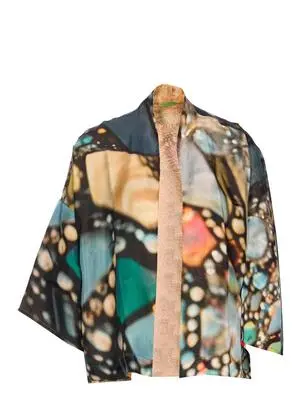YAVI Patterned Reversible Jacket Multicolour