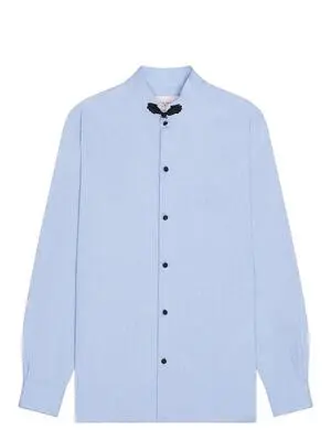 Valentino Garavani Oxford Shirt In Blue - Sky Spring