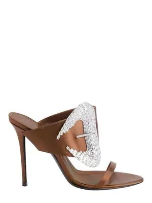 GIUSEPPE ZANOTTI Ludhovica 105mm Mules - Brown