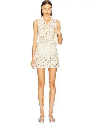 L'academie By Marianna Shay Mini Dress - Beige