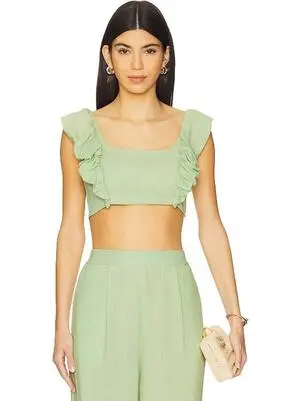Peixoto Jocelyn Crop Top - Matcha Latte