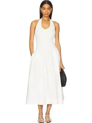 L'academie By Marianna Kara Midi Dress - White