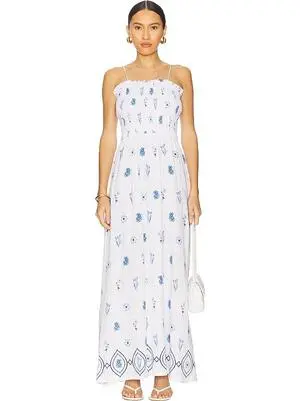 Seafolly Shirred Maxi Dress - White