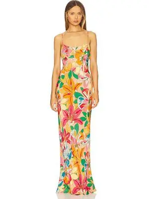 Amanda Uprichard Janeiro Maxi Dress - Botanico