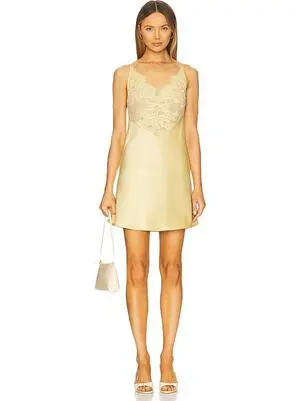 Delfi Polina Short Dress - Lemon