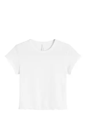SKIMS Drop Needle Pointelle Baby T-shirt - Snow