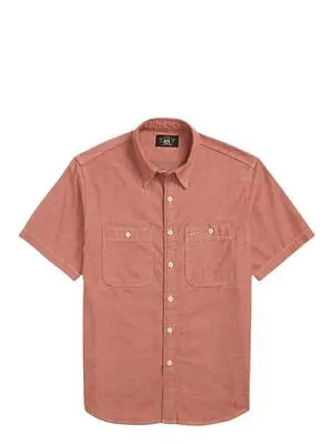 Ralph Lauren Selvedge-detailed Chambray Workshirt - Red