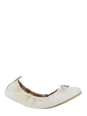 Hogan Leather Ballerina Shoes - White