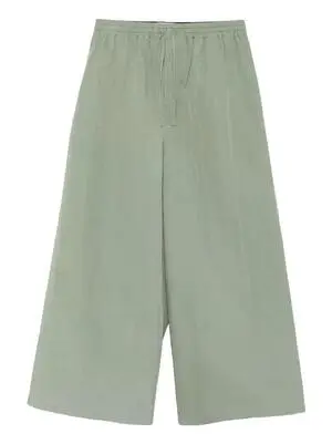 Loewe Anagram-patch Trousers - Green