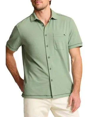Tommy Bahama Costa Wave Short Sleeve Button-up Shirt - Dusty Sage