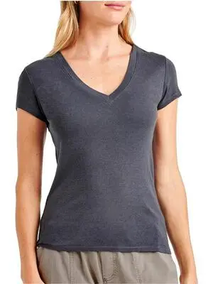 Splendid Faye V-neck Tee - Navy