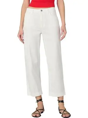 Joe's Jeans The Wilder High-waist Crop Barrel Jeans - White