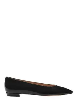 GIANVITO ROSSI Amelia Flat Pointed Toe - Black Nappa