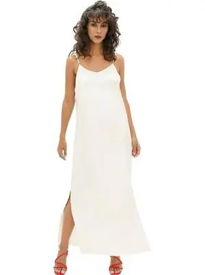 1PEOPLE-US Calabar Maxi Slip Dress - Pearl
