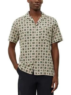 LES DEUX Lukas Short Sleeve Camp Shirt - Ivory