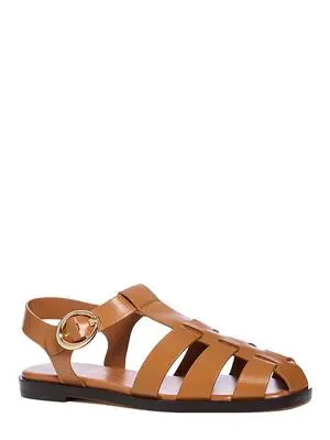 STUART WEITZMAN Villa Fisherman Sandals - Macchiato